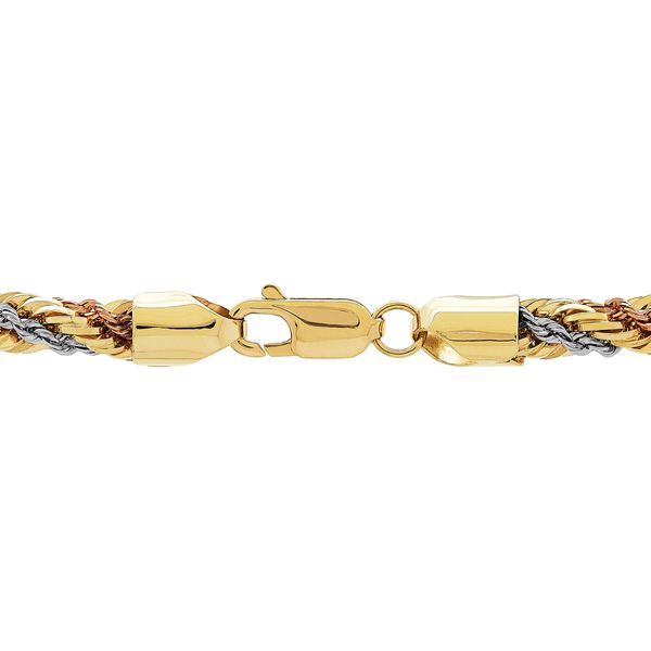 Twisted Rope Chain Necklace in 14K Three-Tone Gold, 18" | Three-Tone ...